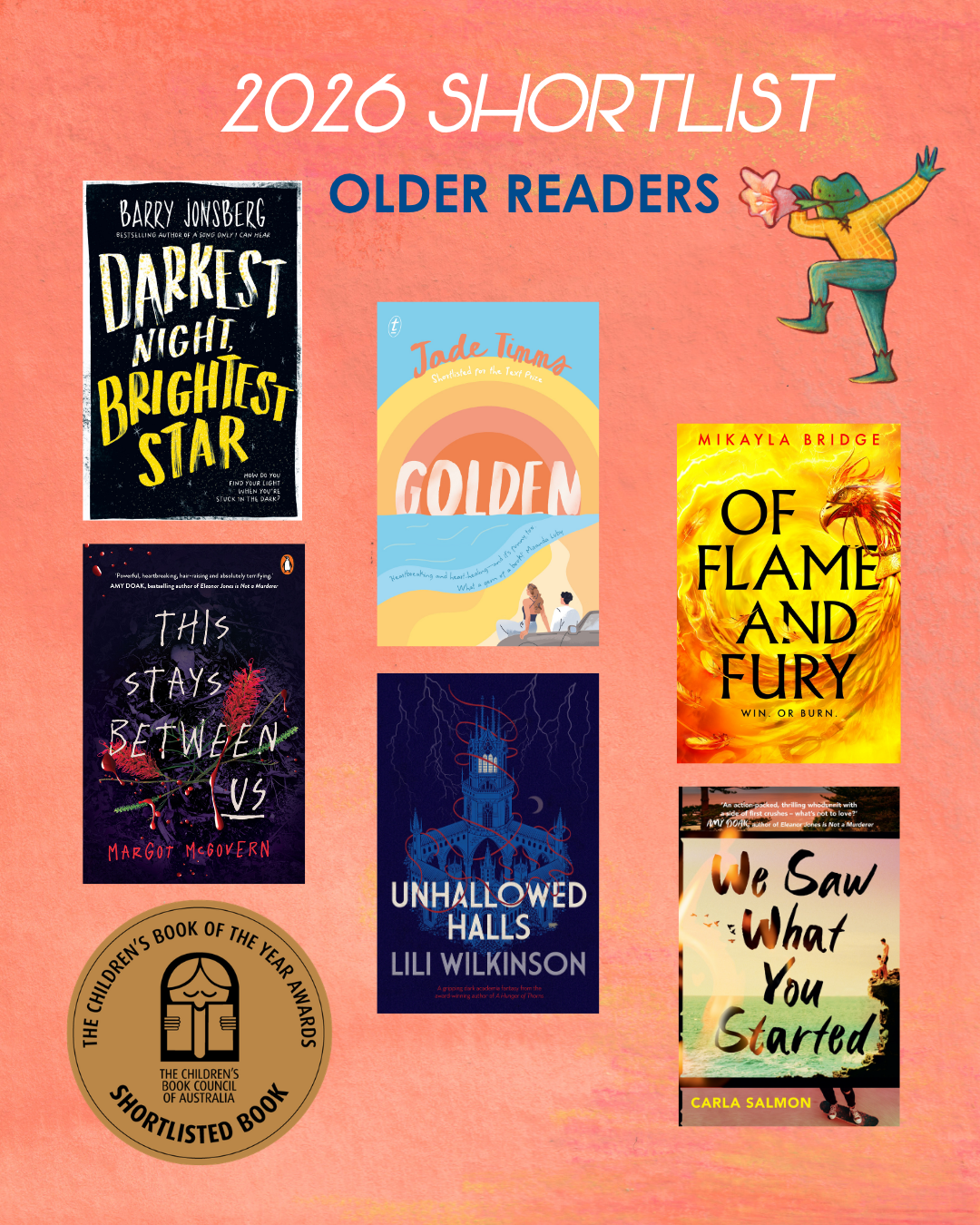 CBCA Shortlist 2026 - Older Readers - The Book Cow