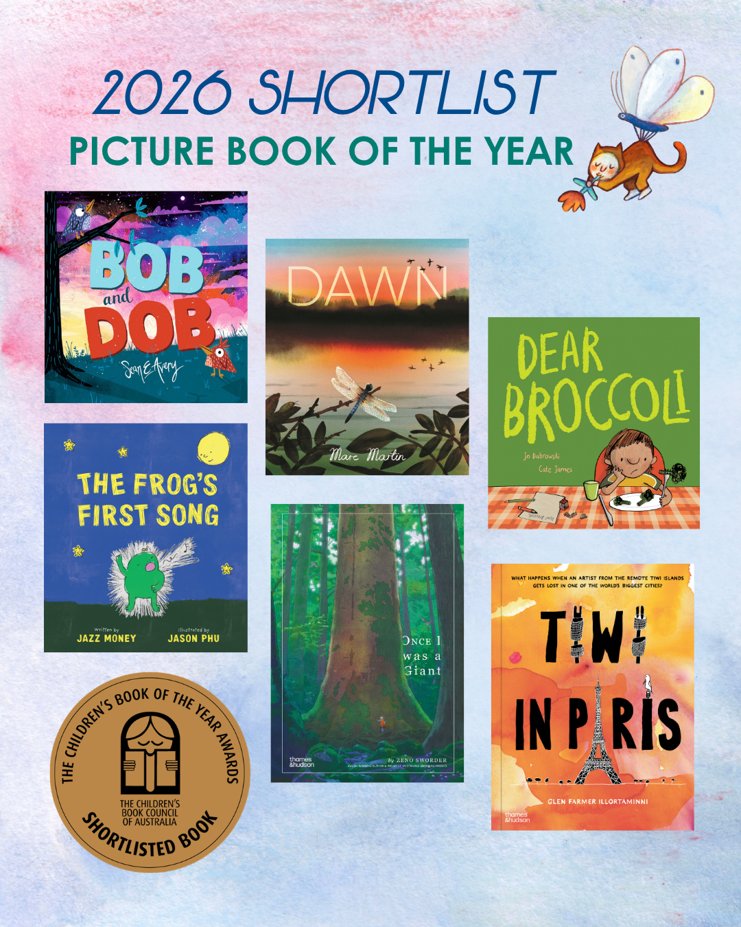 CBCA Shortlist 2026 - Picture Books - The Book Cow