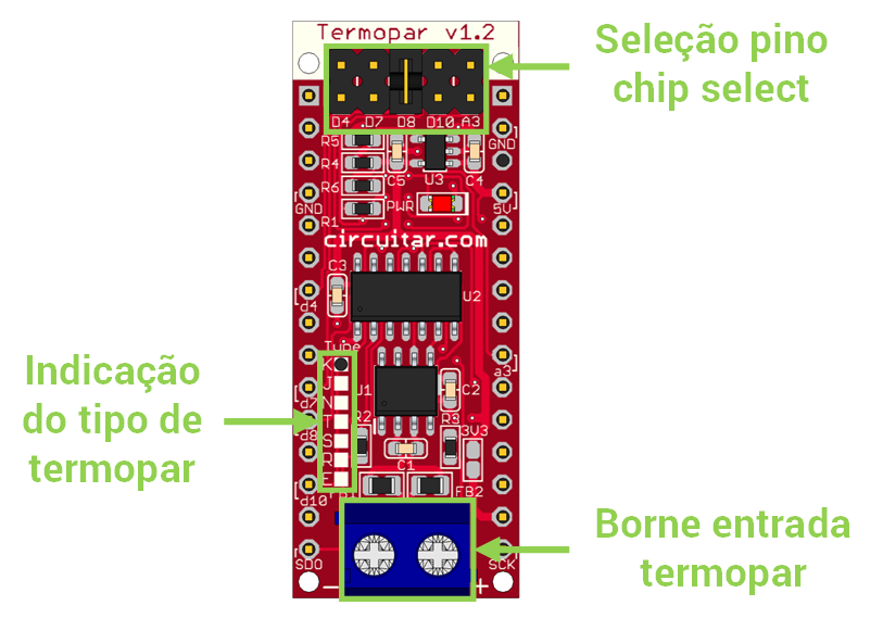 Termopar v1.2 - Sensor de temperatura utilizando termopar - Shields ...