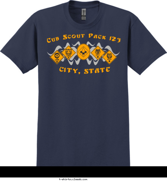 Cub Scout™ Pack Design » SP2127 Cub Scout Ranks Shirt