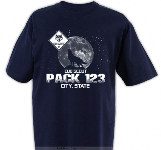 Cub Scout™ Pack Design » SP3433 Howling Wolf