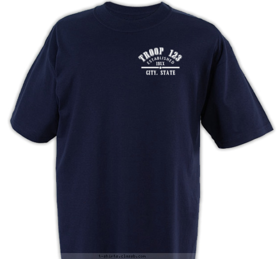 Scout Troop Design » SP438 Arched Troop Crest