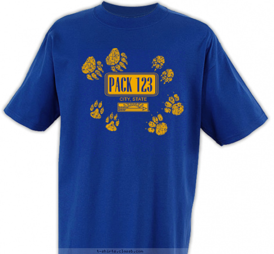 Cub Scout™ Pack Design » SP475 Cub Scout Paw Design
