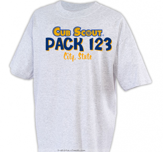 Cub Scout™ Pack Design » SP497 Up Front Design