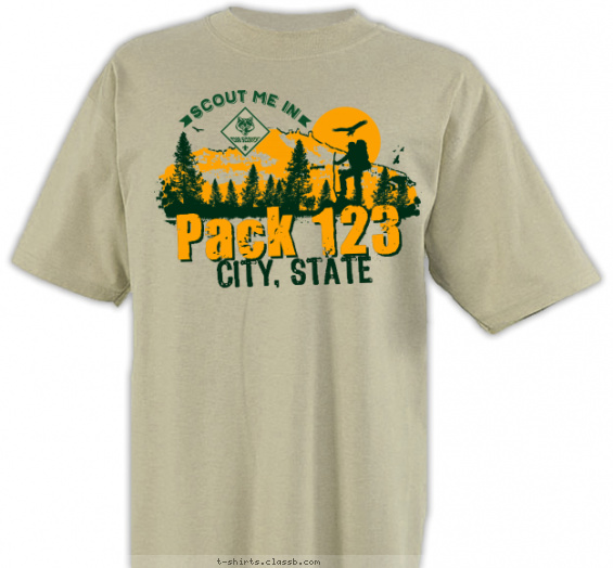 Cub Scout™ Pack Design » SP7113 Hiking Scout Design