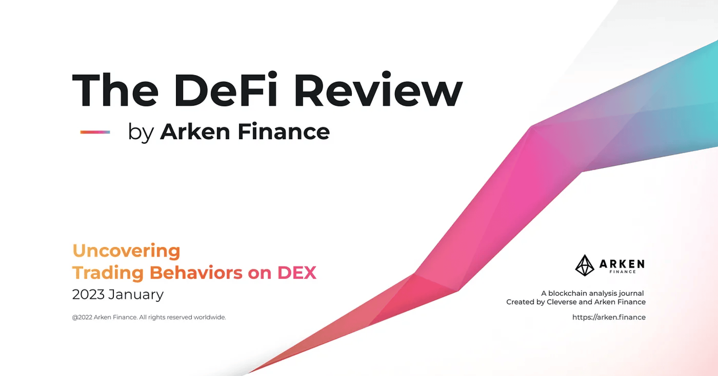 Uncovering Trading Behaviors on DEX: The DeFi Review January 2023