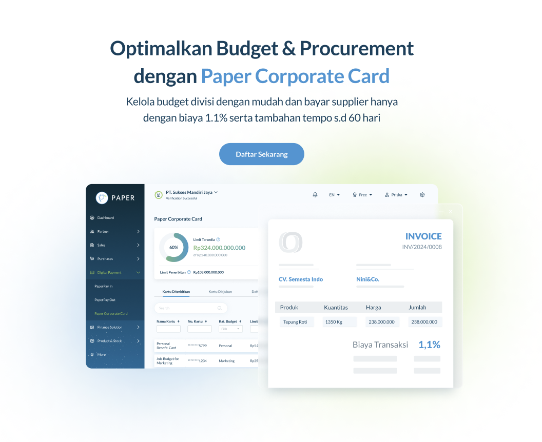 Paper Horizon Card - Corporate Credit Card Paper.id