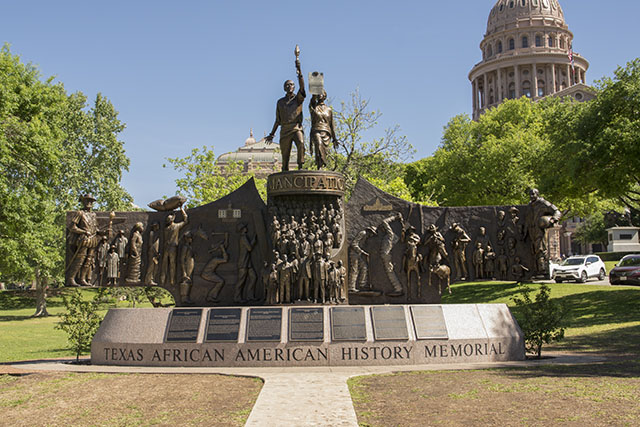 The Texas African-American Monument at the Texas Capitol - Clio