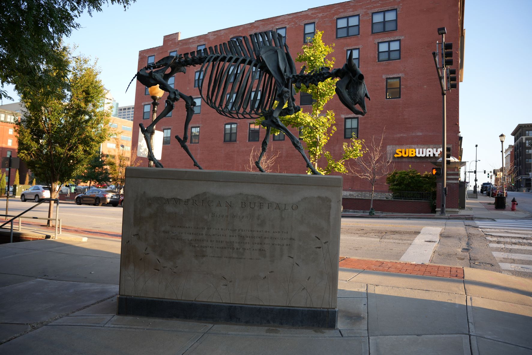 Descent of Civilization (Bison Memorial) by Marc Swanson (2010) bronze ...