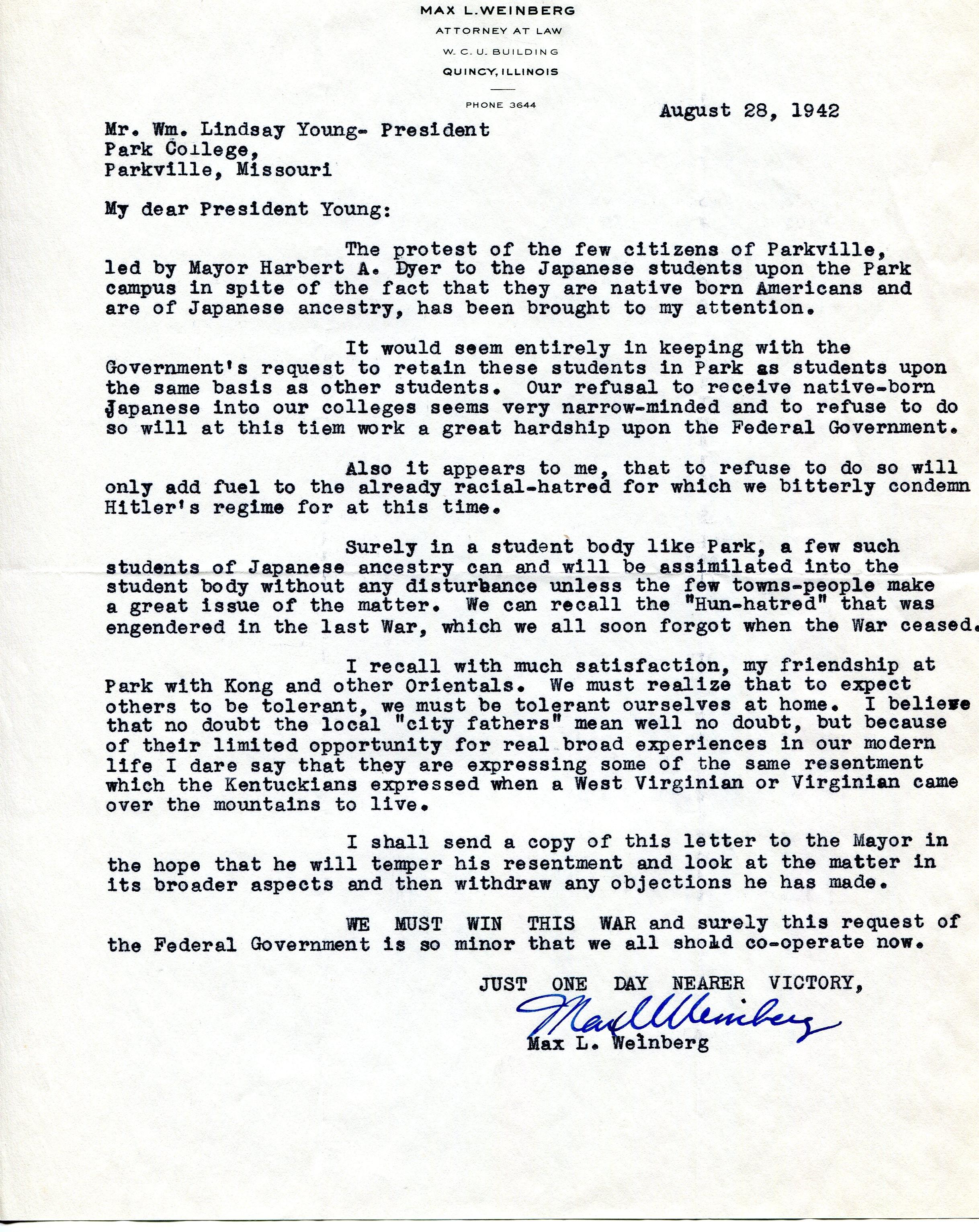 Anti-Japanese Racism in WWII: Park University vs. National Sentiments ...