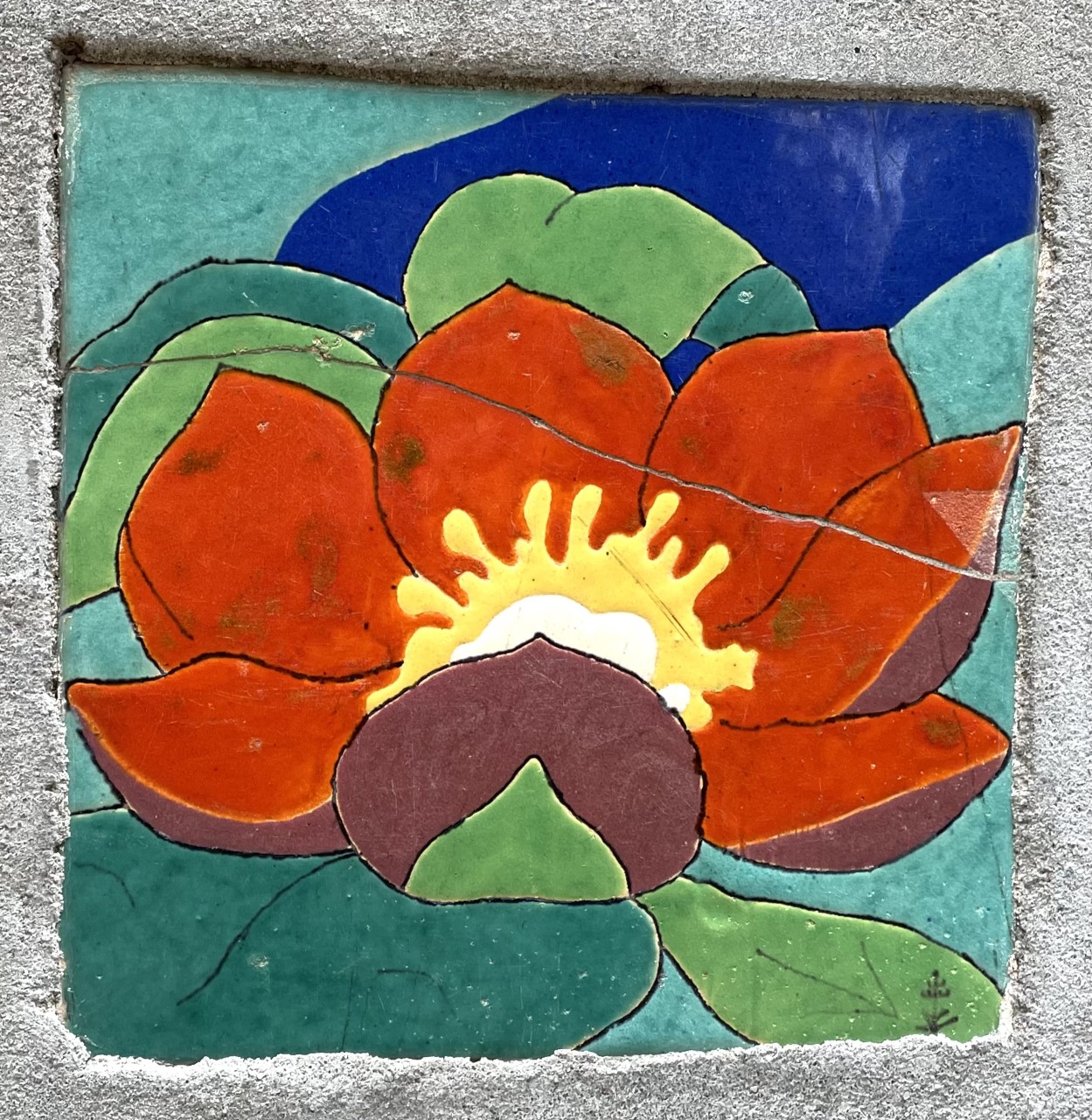 Old Mill Crossing Mural and Historical Marker - Clio