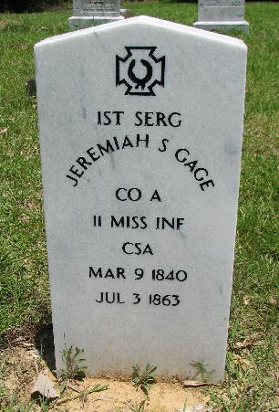 Jeremiah S. Gage Marker - Clio