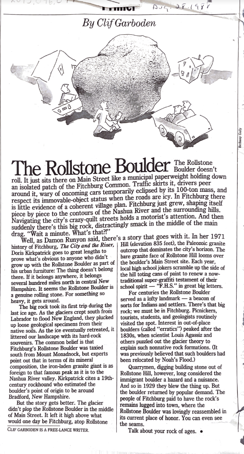 The Rollstone Boulder - Clio