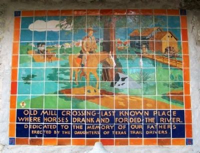 Old Mill Crossing Mural and Historical Marker - Clio
