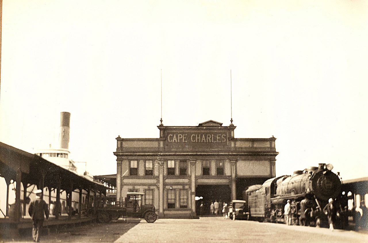 Railroad and Ferry Terminuses at Cape Charles Harbor - Clio
