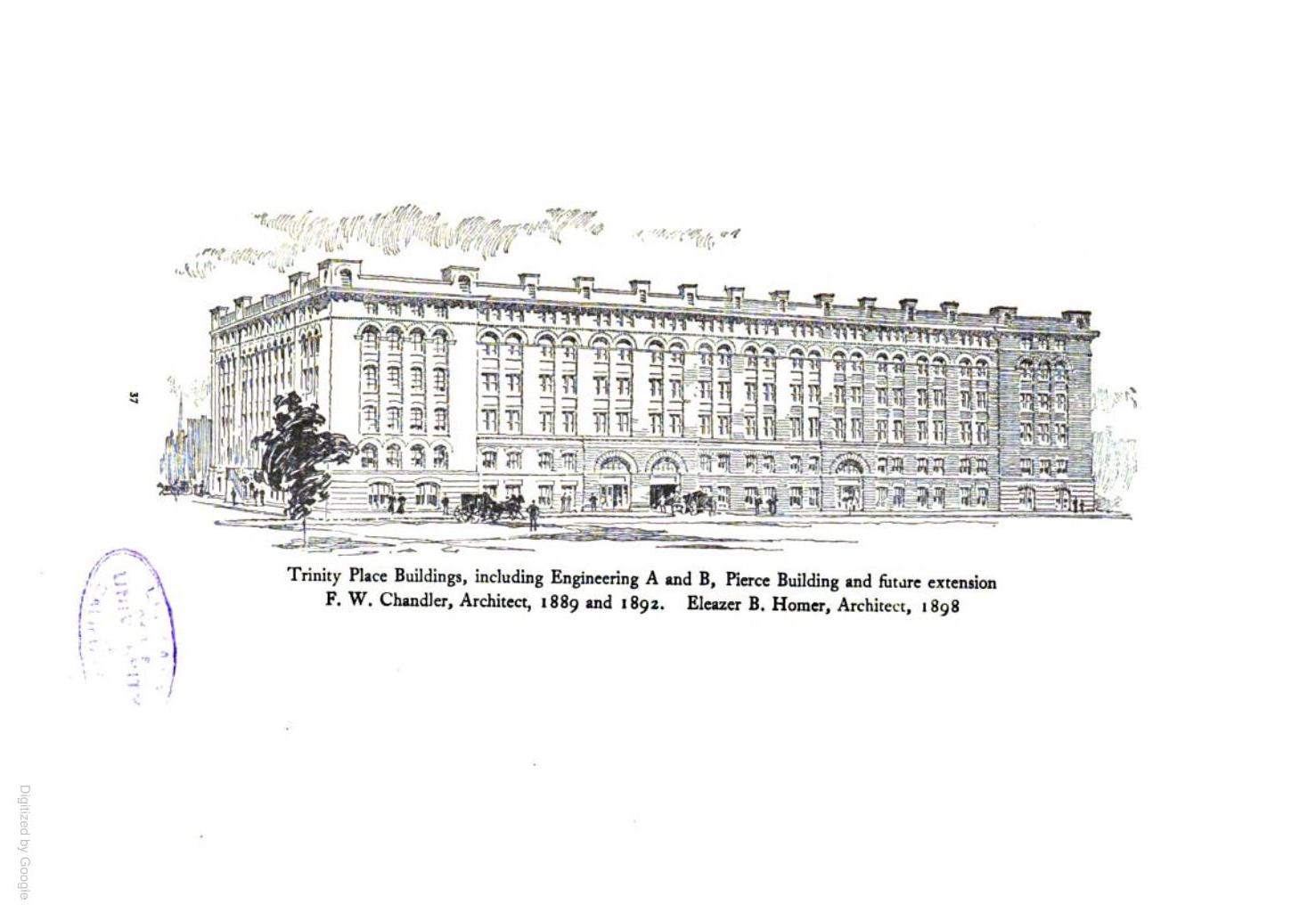 Site of the Margaret Cheney Room - MIT Pierce Building (1898 - 1916) - Clio