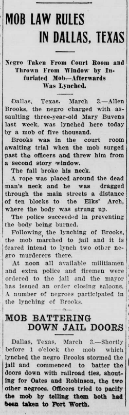 The Lynching of Allen Brooks Marker - Clio