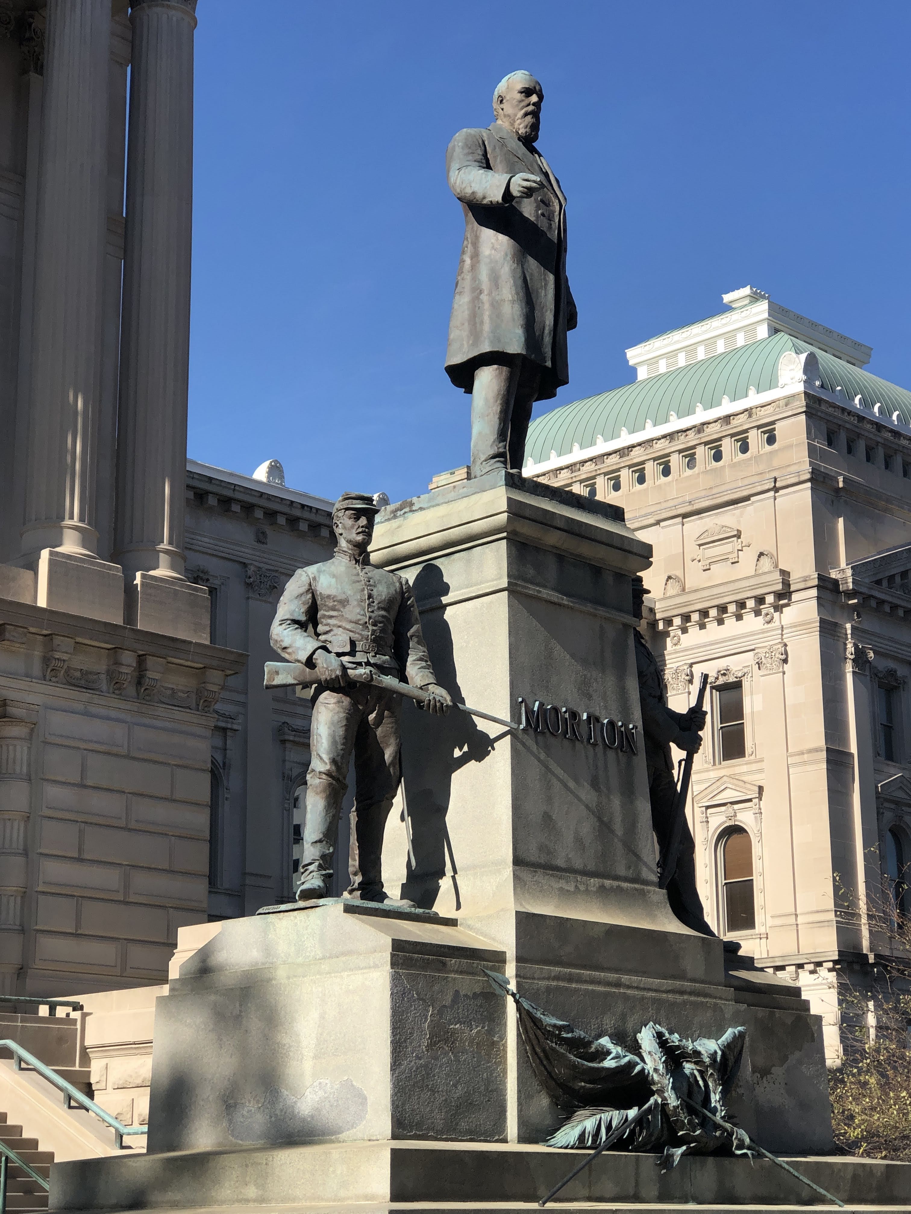 Oliver P. Morton Statue - Clio