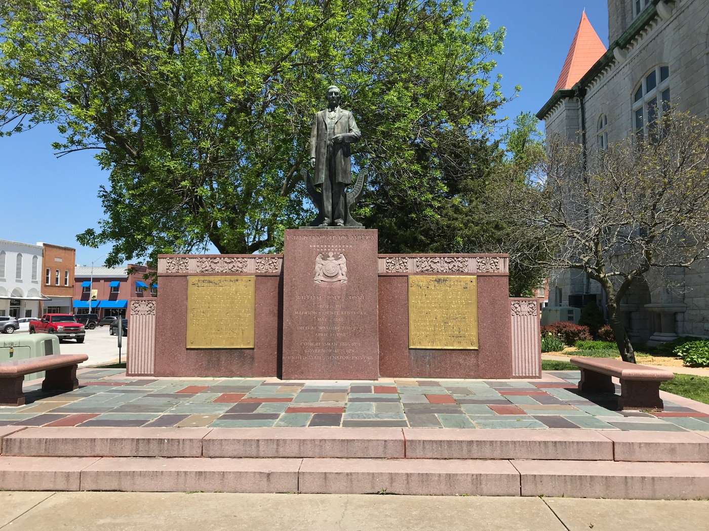 Senator William Joel Stone Monument - Clio