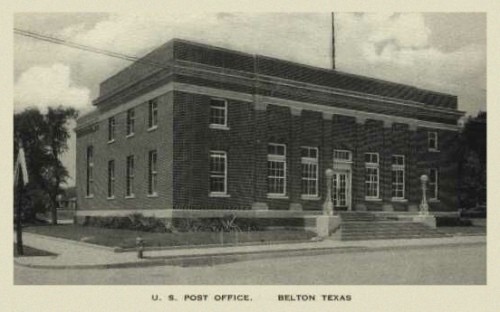 United States Post Office (Historic) at Belton, Texas - Clio