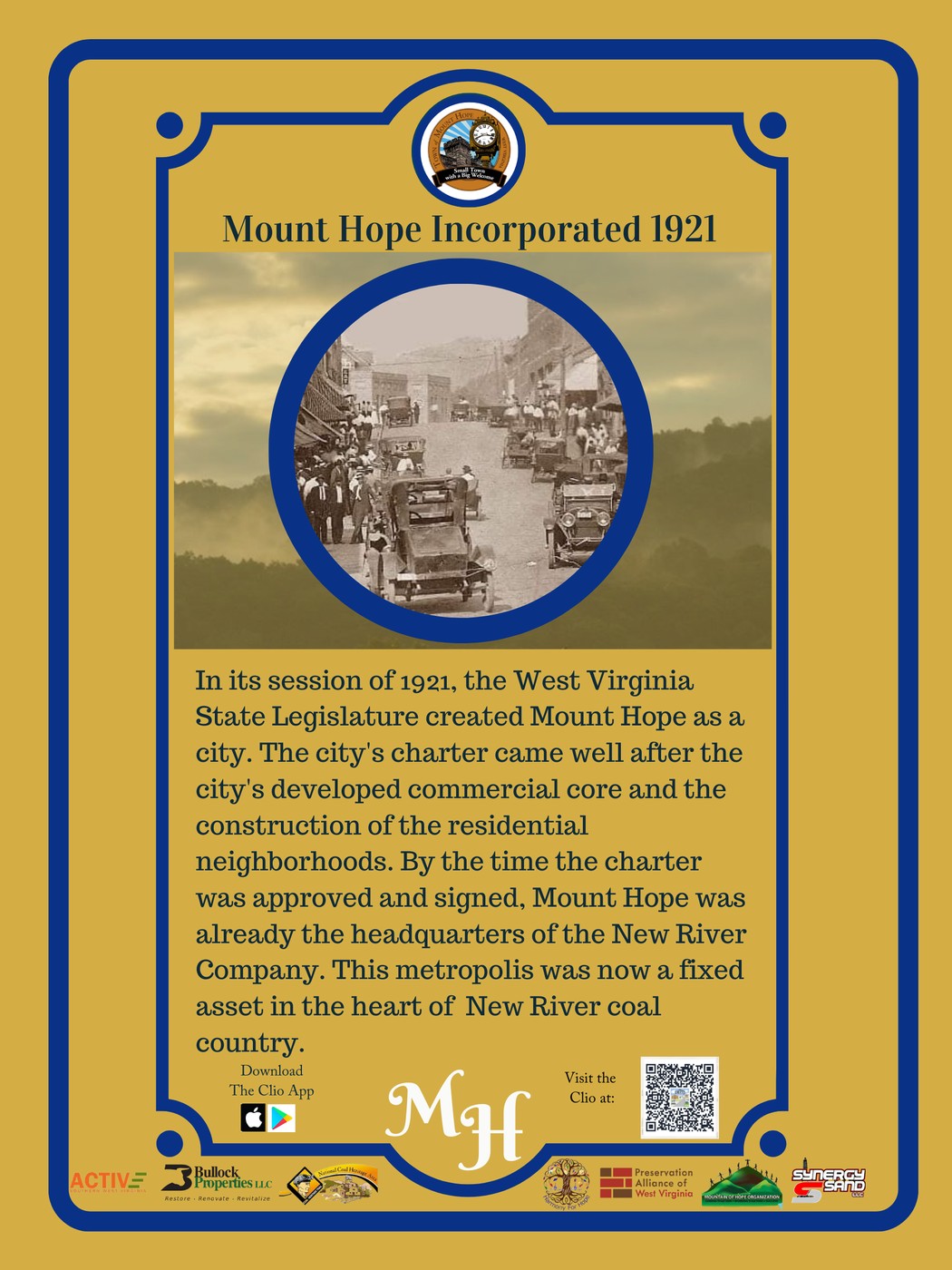 Mount Hope Incorporated 1921 - Clio
