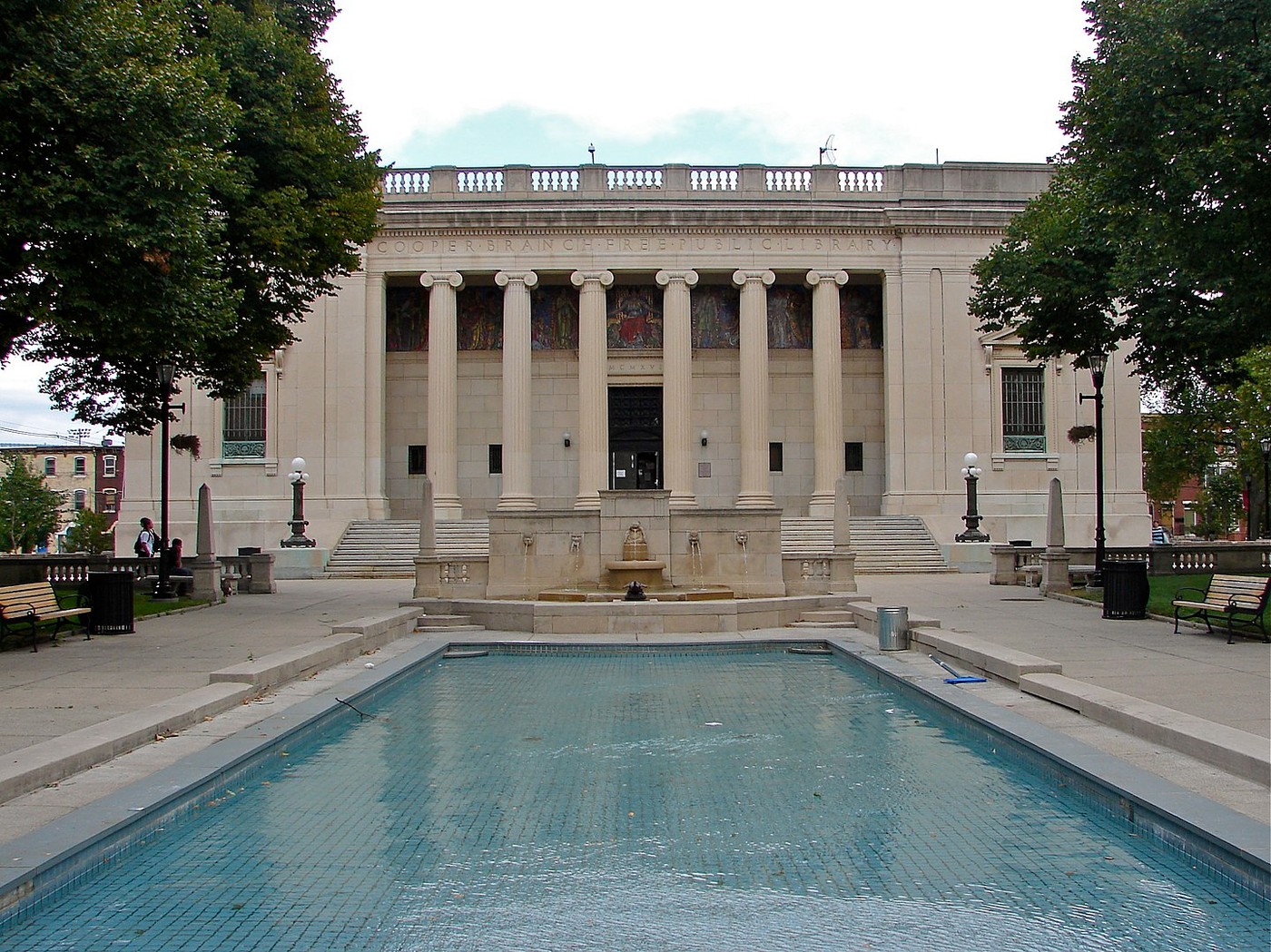 Cooper Library in Johnson Park (A.K.A. Walt Whitman Arts Center) - Clio