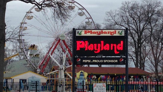 Playland Park Logo Playland Amusement Park | Business | Maurice D.