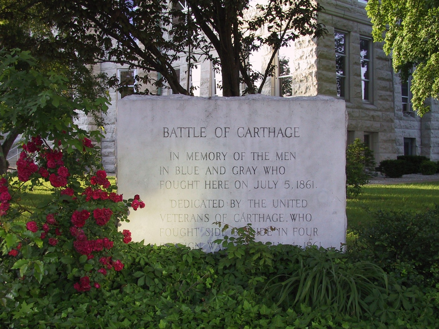 The Battle of Carthage Historical Marker - Clio