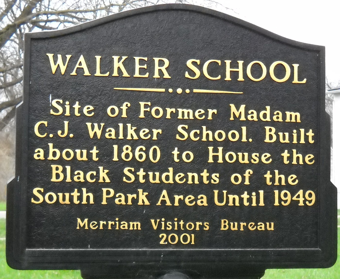 Walker School Historical Marker - Clio