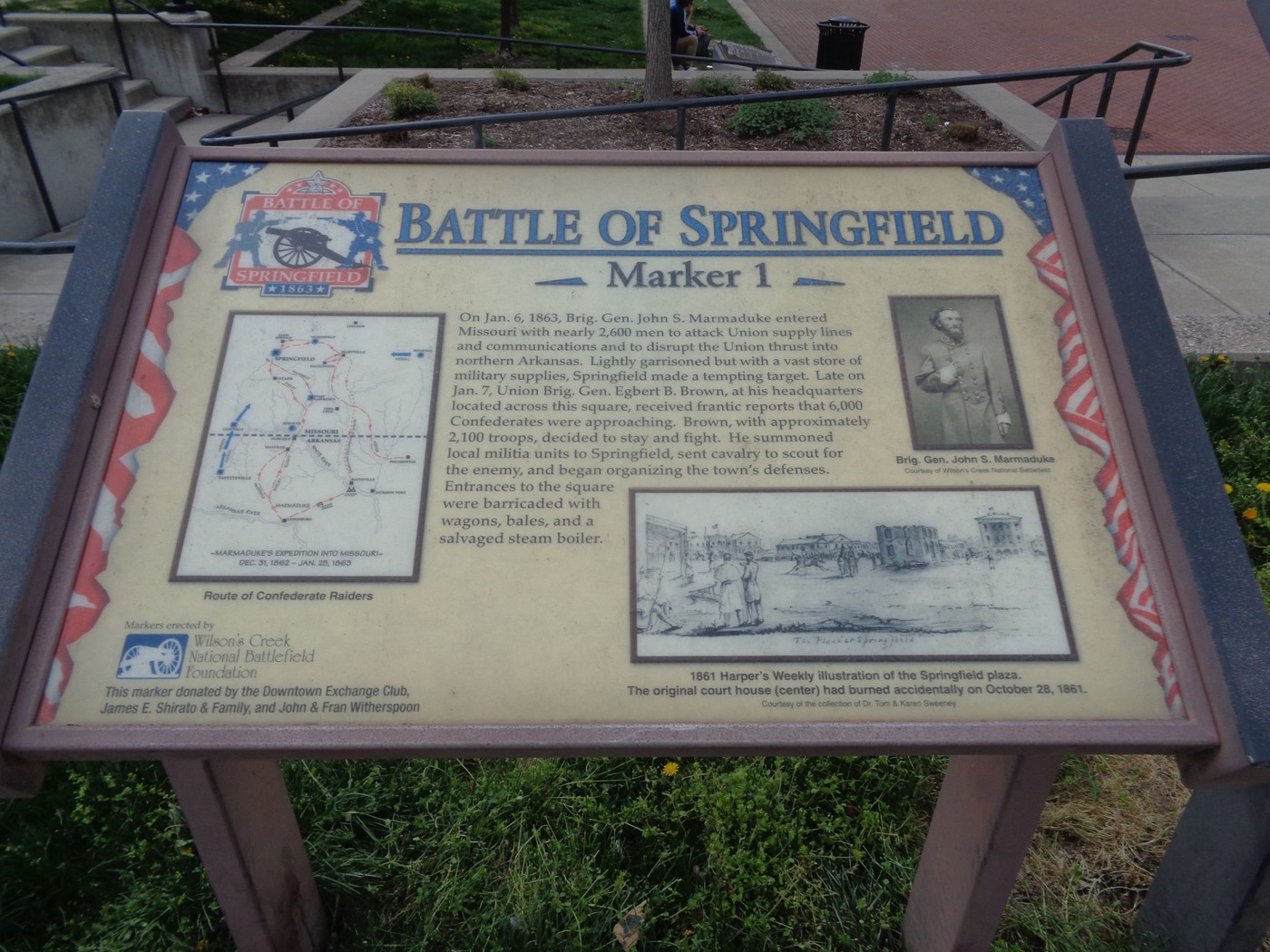Battle of Springfield Historical Marker No. 1 - Clio