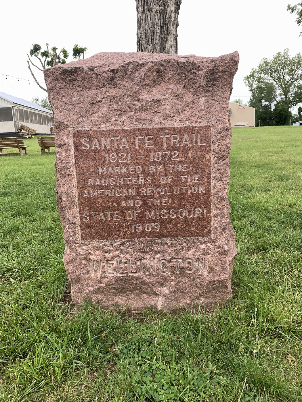 Santa Fe Trail Marker; Potawatomi Trail of Death Marker; Wellington ...