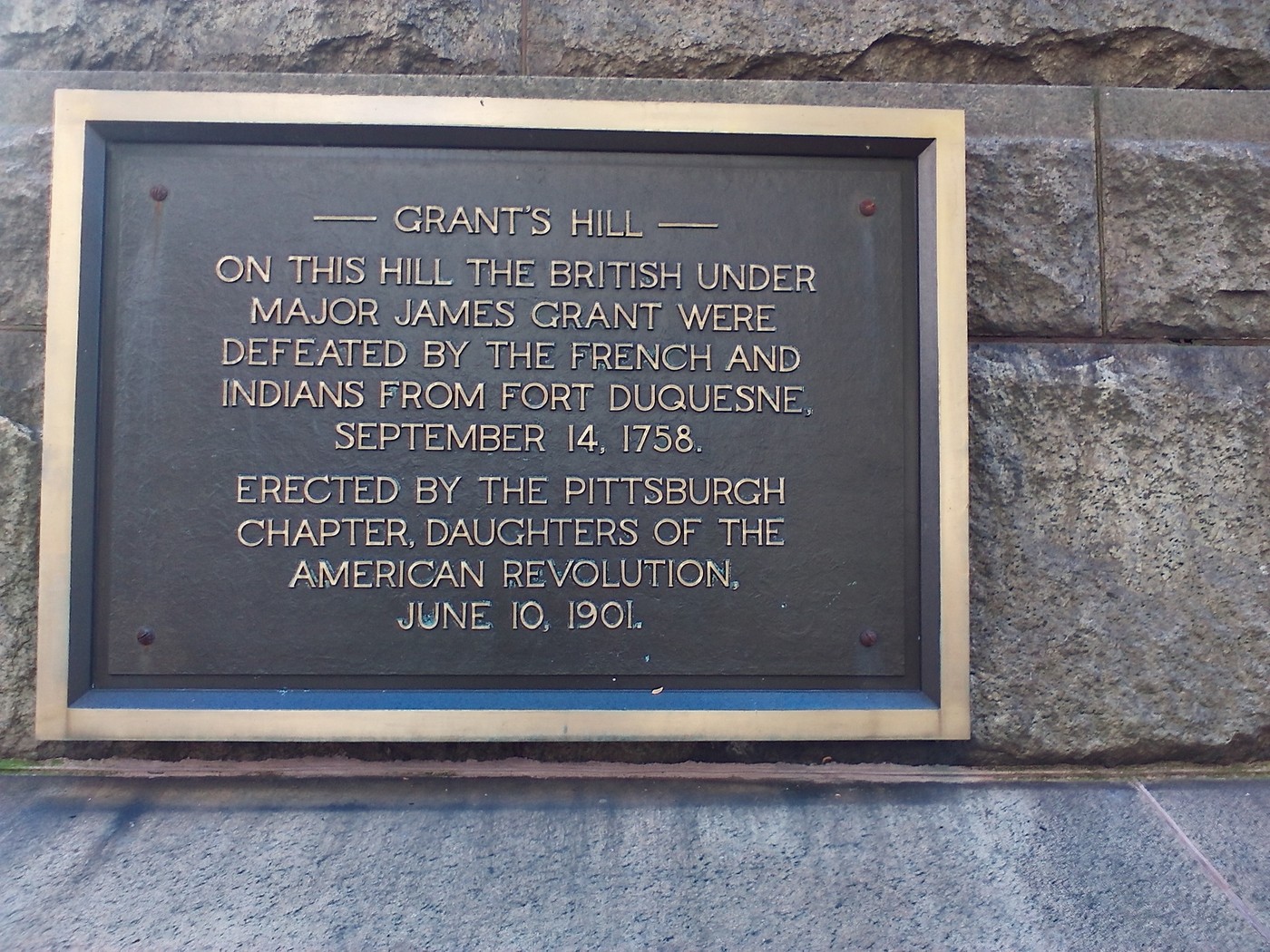 Site of Battle of Fort Duquesne, September 14, 1758 - Clio