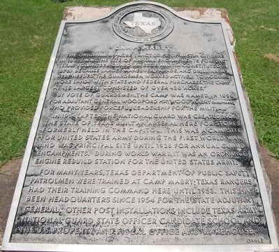 Camp Mabry- Historical Marker - Clio
