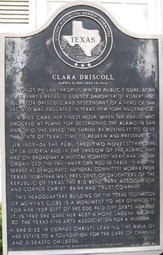 Texas Federation of Women’s Clubs and Clara Driscoll Historical Marker ...