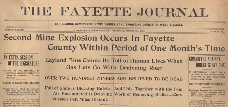 Layland Mine Disaster (1915) - Clio