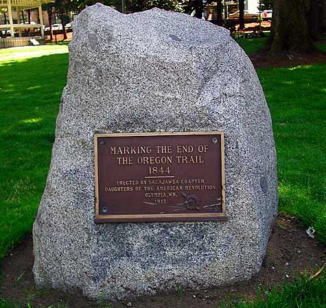End of the Oregon Trail Historic Marker - Clio