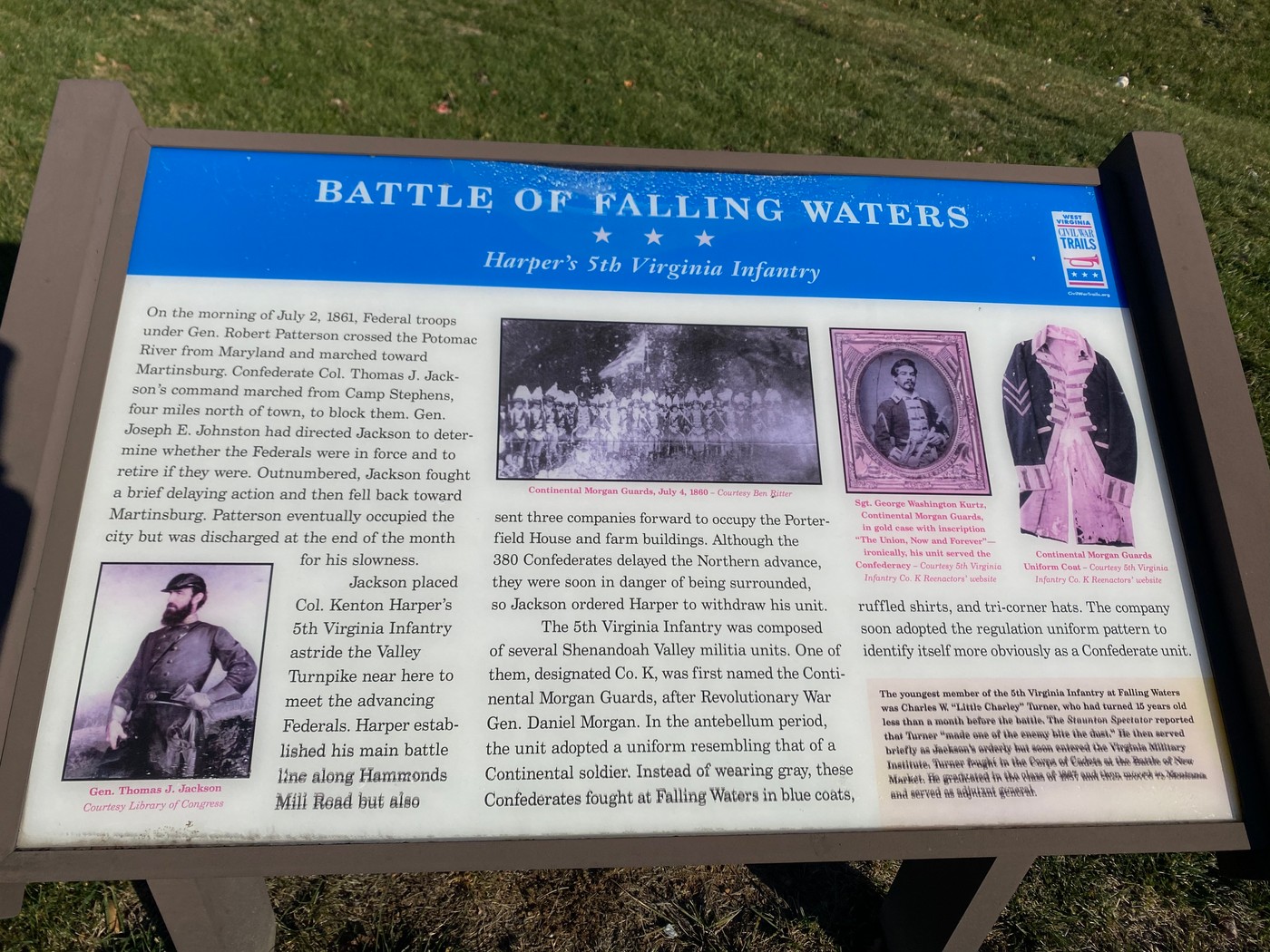 The Battle of Falling Waters: Harper's 5th Virginia Infantry - Clio