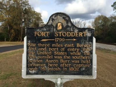 Historical Marker: Fort Stoddert - Clio