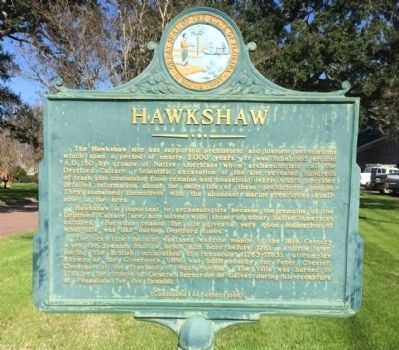 Historical Marker: Hawkshaw - Clio