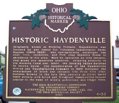 Haydenville Historical Marker - Clio