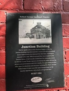 The Junction Building and Historical Marker - Clio
