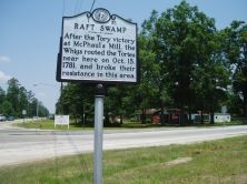 Battle of Raft Swamp Historical Marker - Clio