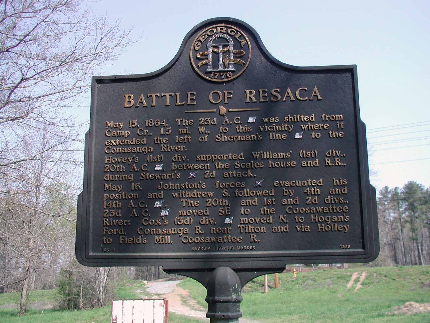 Battle of Resaca Historical Marker - Clio