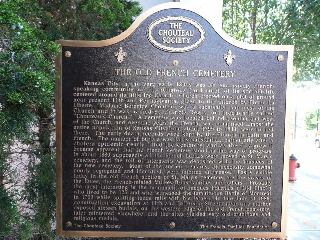 Historical Marker: The Old French Cemetery - Clio