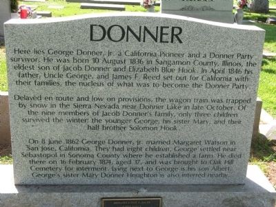 George Donner, Jr. Gravesite - Clio
