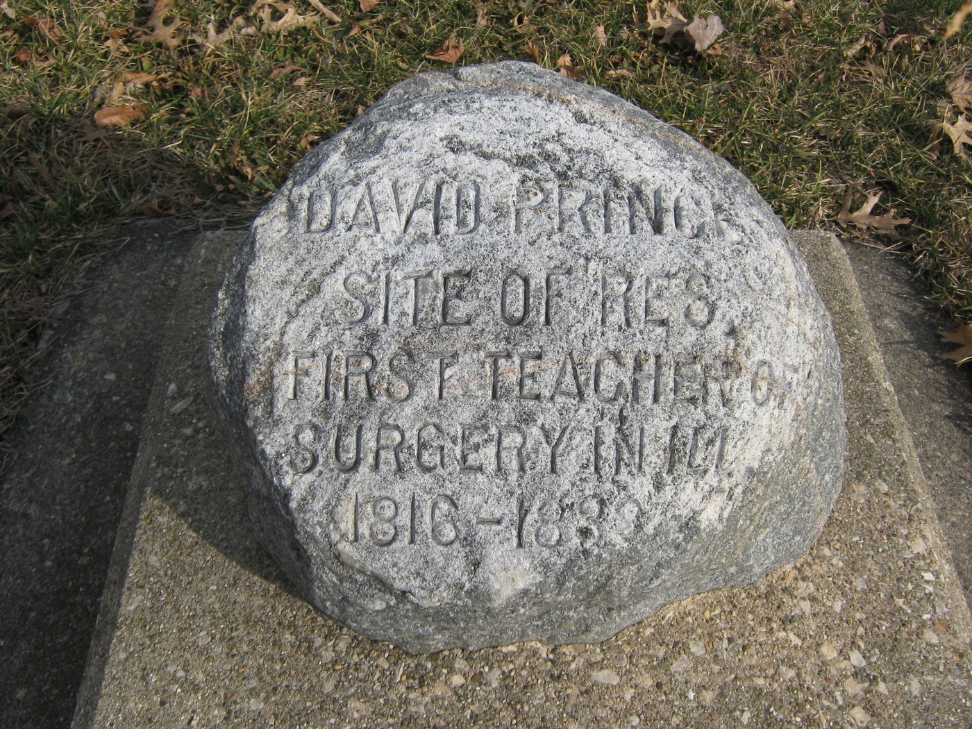 Dr. Dave Prince Former house site - Clio