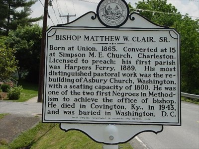 Bishop Matthew W. Clair, Sr. Historical Marker - Clio