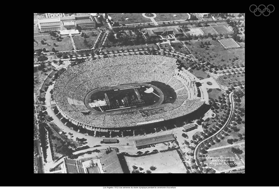 Los Angeles Memorial Coliseum and Olympic Torch - Clio