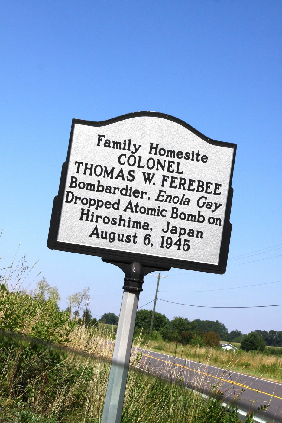 Colonel Thomas A. Ferebee Marker - Clio