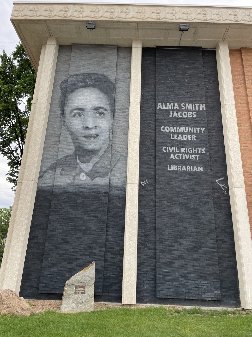 Alma Smith Jacobs Black and White Mural - Clio